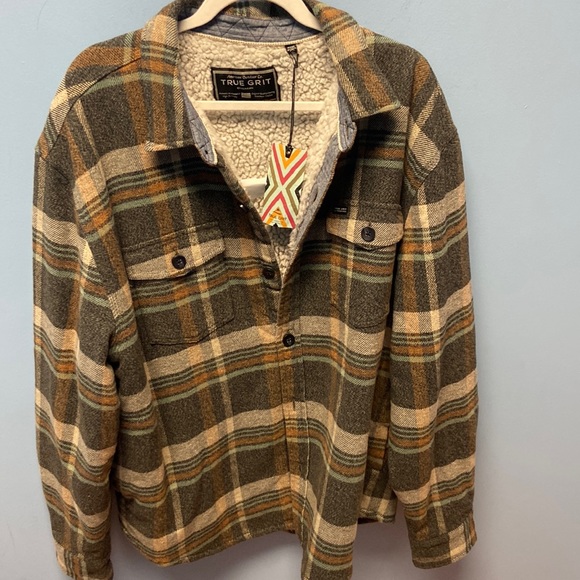 True Grit | Jackets & Coats | True Grit Jacket Green Brown Tan | Poshmark